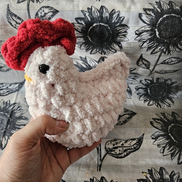 Hand Crafted | Toys | Crochet Light Pink Rooster Chicken Amigurumi ...